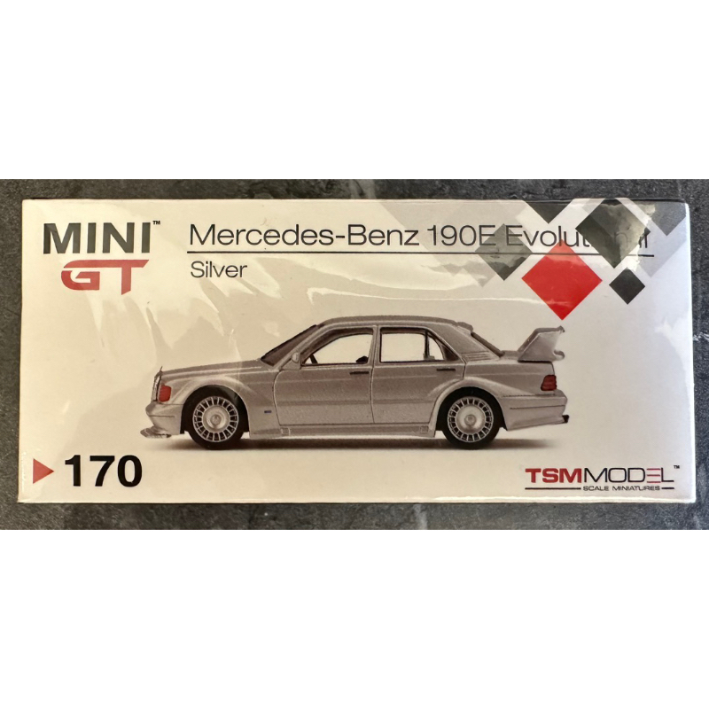 Mini Gt No.170 Mercedes Benz 賓士 190E Evolution II 銀色 模型車 模型 | 蝦皮購物