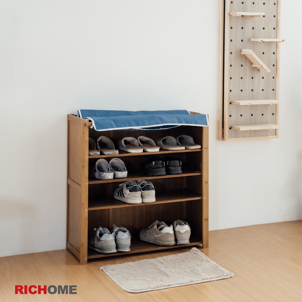 RICHOME 福利品 SC-221 免組裝布簾鞋櫃 鞋櫃 鞋架 可摺疊 收納櫃 置物櫃 免組裝 | 蝦皮購物