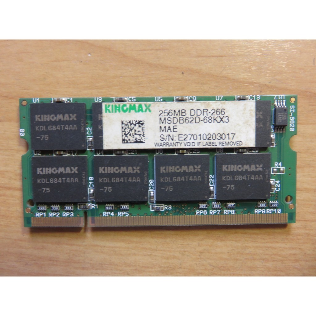 NR筆記型電腦記憶體- KINGMAX DDR2 266 256MB 直購價50 | 蝦皮購物