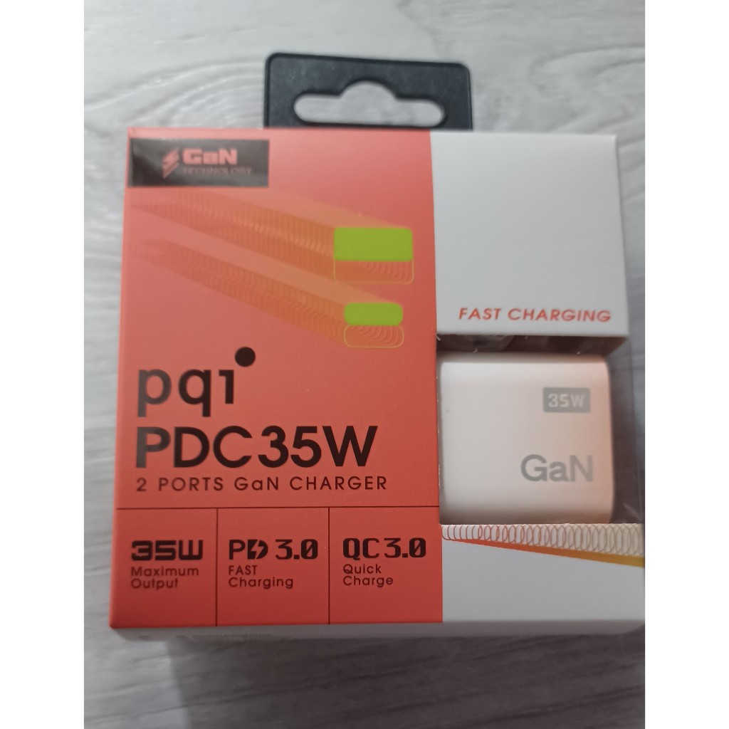 PQI 勁永 GaN 氮化鎵 充電器 PD QC3.0快充 35W 雙孔 USB-C+A | 蝦皮購物