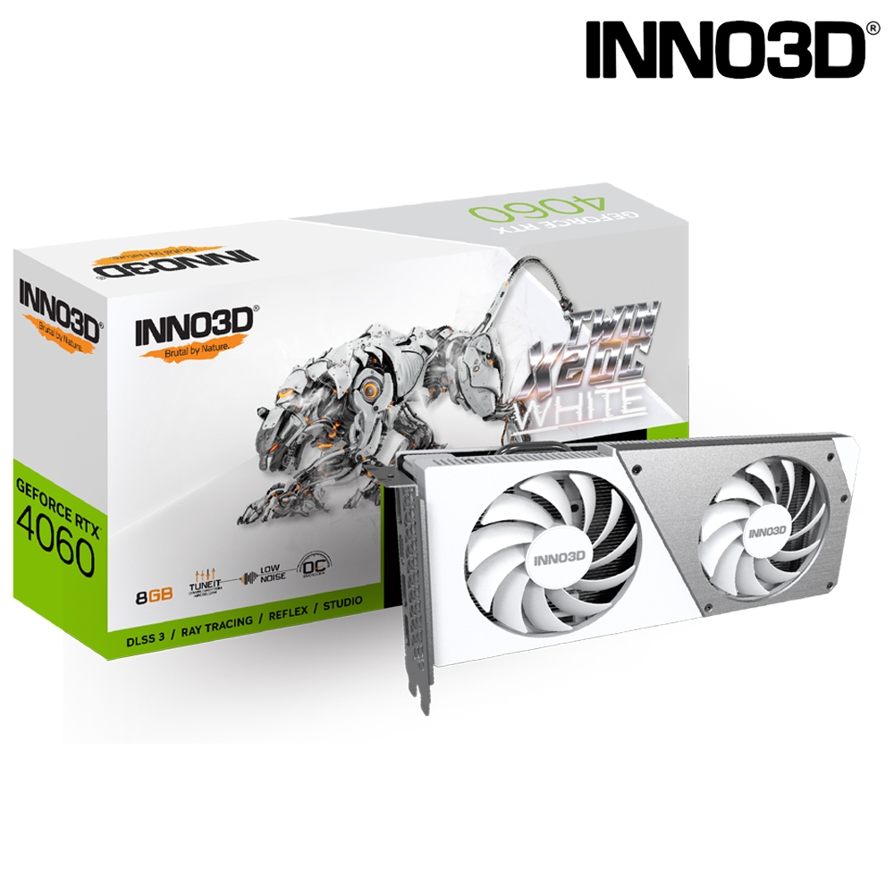 ~協明~ INNO3D 映眾 RTX 4060 8GB GDDR6 TWIN X2 OC WHITE 顯示卡 | 蝦皮購物