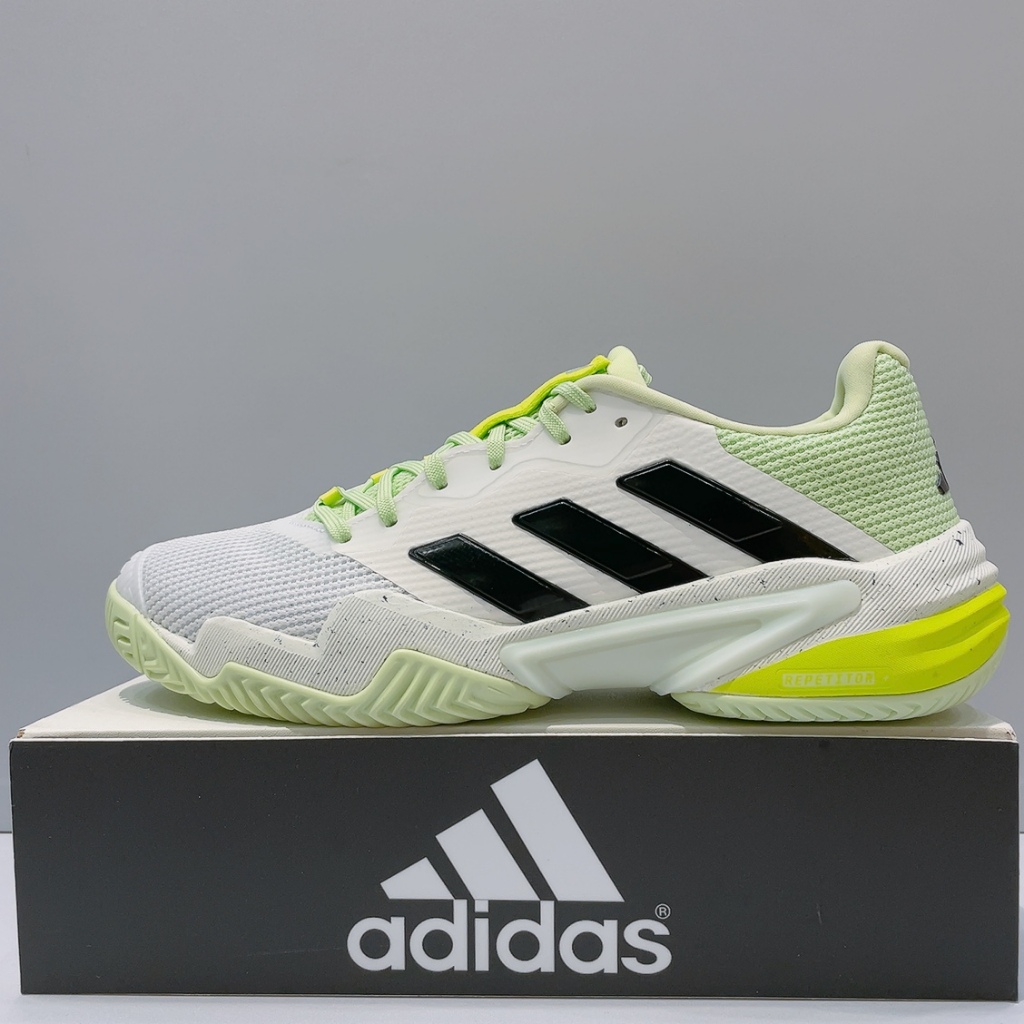adidas Barricade 13 M 男生 白色 舒適 耐磨 運動 網球鞋 IG3114 | 蝦皮購物