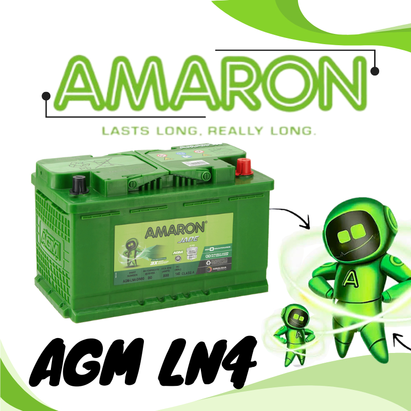 AMARON愛馬龍JADE AGM LN4 歐規80Ah免保養電瓶 全新現貨 汽車電池 啟停車用 DIN80 | 蝦皮購物