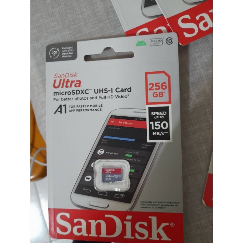 出清 SanDisk Ultra microSD UHS-I (A1) 256g 記憶卡(公司貨) 150MB/s | 蝦皮購物