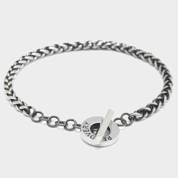 (Wings Select) Recovery 細麻花手鍊 霧黑 / 古銀 簡約 穿搭 個性 鋼鍊 配件 手飾 飾品 | 蝦皮購物