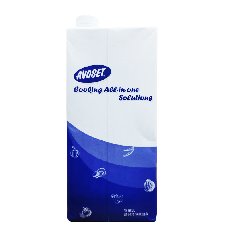 AVOSET鮮奶油1L【06440】 廚房專用乳化油脂 廚房用 植物性鮮奶油 冷藏品 口感綿密柔順 | 蝦皮購物