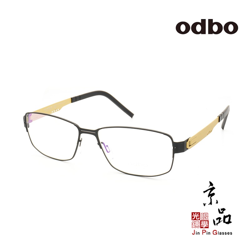 odbo 1819A C16 霧黑/金色 56mm 鈦金屬框 設計款 輕量化 鈦金屬 鏡框 JPG京品眼鏡 | 蝦皮購物