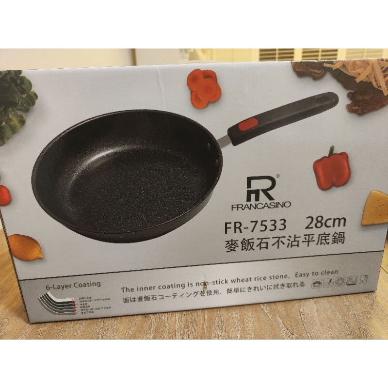 [誠可議價](出清品）弗南希諾Francasino麥飯石不沾平底鍋 FR-7533 ( 28cm ) | 蝦皮購物