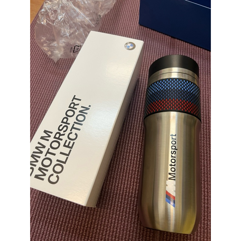 BMW M MOTORSPORT原廠保溫杯 保溫瓶 三色蜂巢紋路 | 蝦皮購物