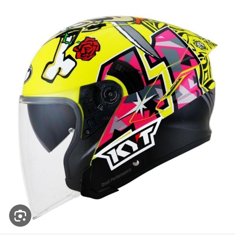 快速出貨 KYT原廠公司貨 NFJ #41海盜 選手彩繪 3/4罩 kyt半罩 半罩安全帽 內墨鏡 排扣 安全帽 | 蝦皮購物