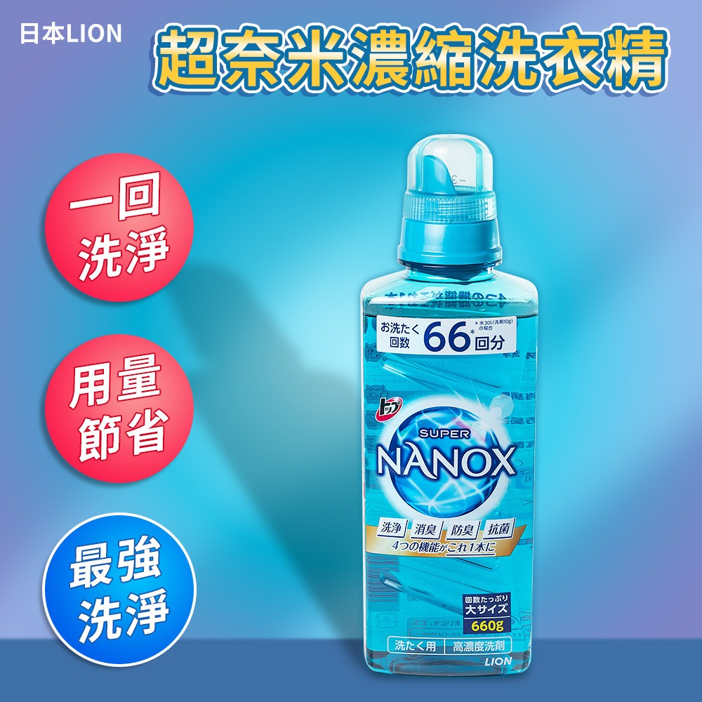 【日本LION】Nanox One 超濃縮洗衣精640ml 淨味除臭 色斑污漬專用洗衣精 抗菌 消臭洗衣精 | 蝦皮購物
