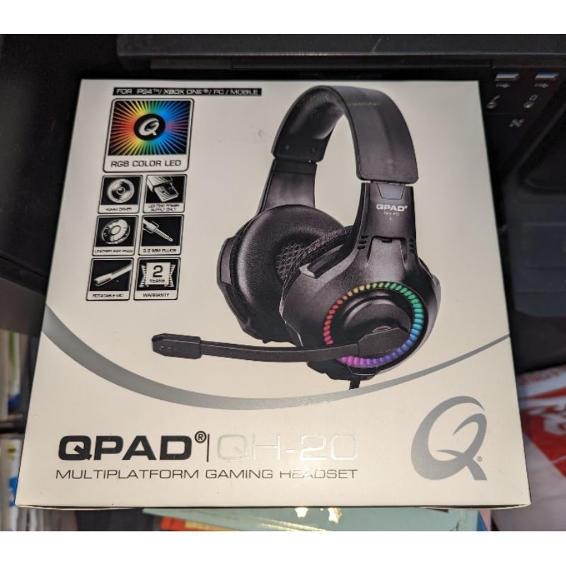 QPAD QH-20 RGB Stereo Gaming Headset 電競耳機 | 蝦皮購物