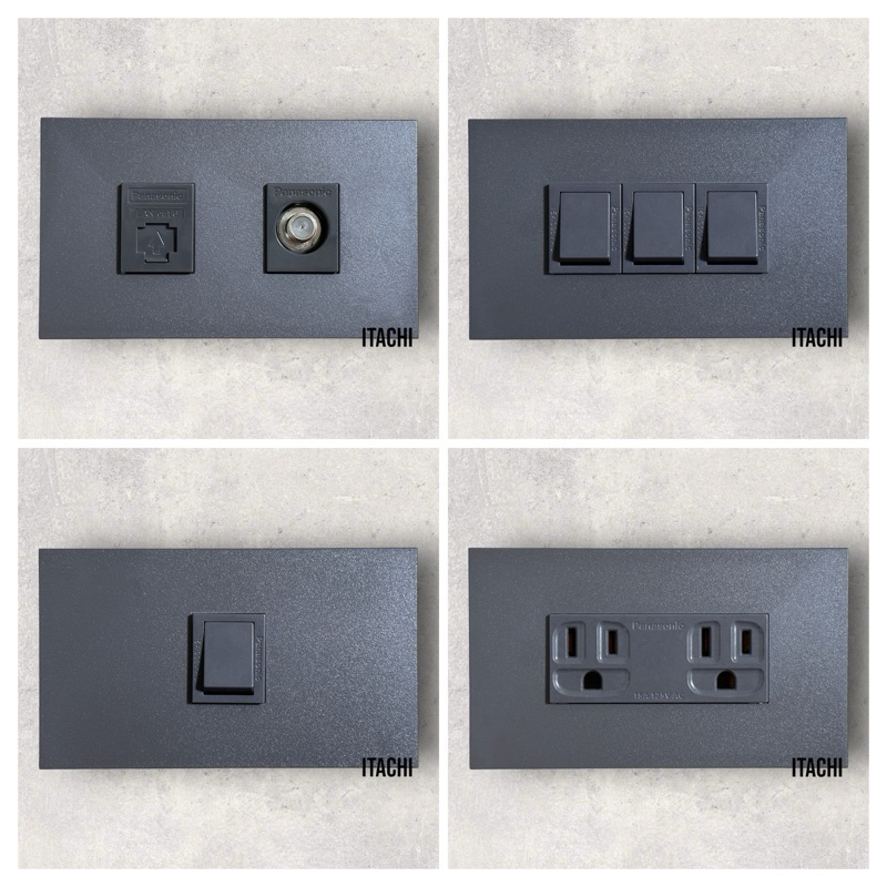 [ 日本製 ] Panasonic SO-STYLE 開關插座 蓋板 + 台灣松下 GLATIMA 灰 | 蝦皮購物