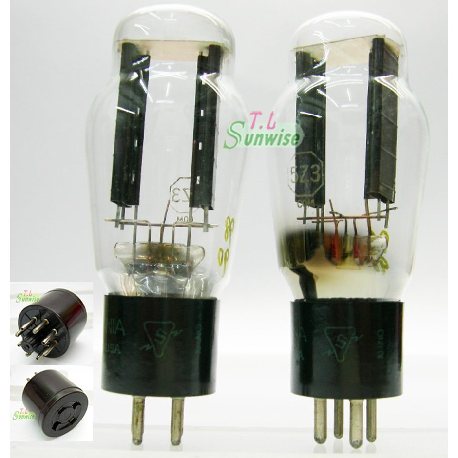 5U4G ︽NO:5554 美國 SYLVANIA 5Z3 +轉接座 可直接取代 5U4 中國 5Z3P 升級管 真空管 | 蝦皮購物
