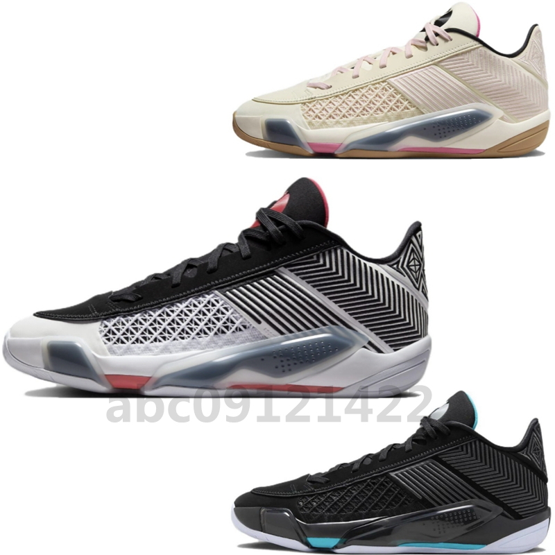 AIR JORDAN XXXVIII LOW PF 男鞋 AJ38 白黑紅 奶茶色 籃球鞋 運動鞋 FD2325-101 | 蝦皮購物