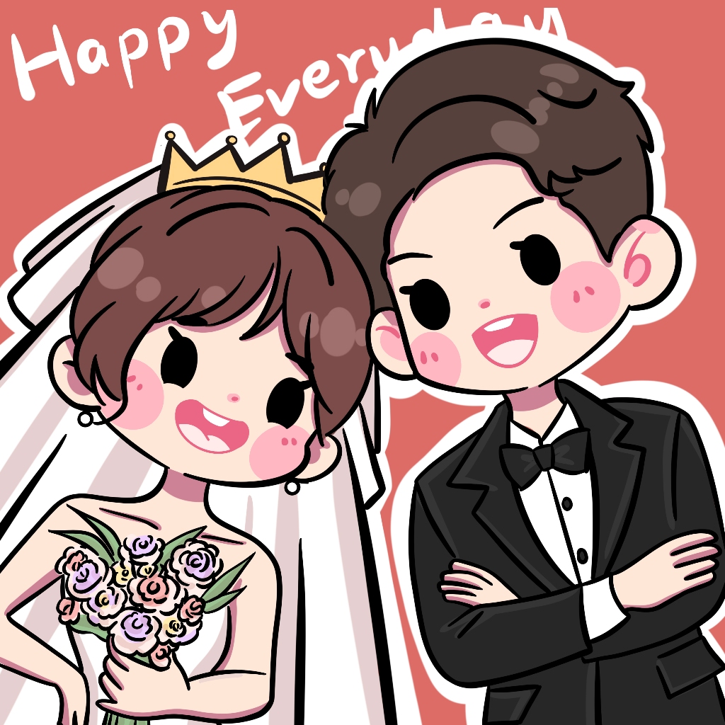 似顏繪🌸手繪客製化 ins風 人像畫 頭貼繪製 Q版手繪 畫圖委託 插畫設計 百種畫風 卡通 動漫 真人照繪製 情侶繪製 | 蝦皮購物