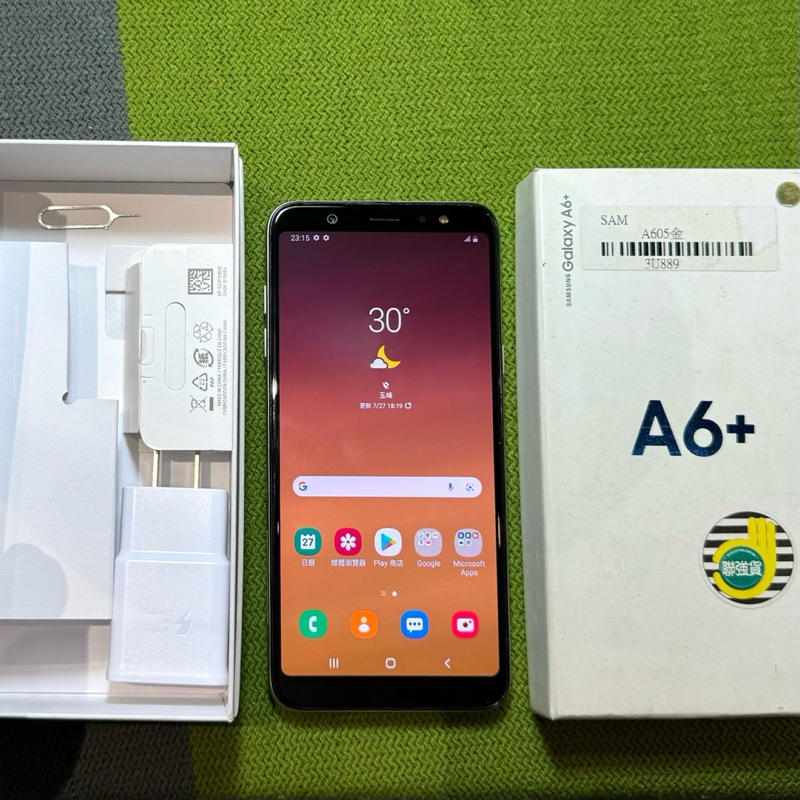 Samsung A6+ 32G 金 9成新 三星 6吋 雙卡雙待 指紋辨識 臉部辨識 A6 + A6plus plus | 蝦皮購物