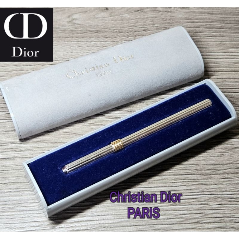 全新 Christian Dior 925純銀 手帳原子筆 隨身筆 袖珍 可放皮包內 希臘羅馬柱 | 蝦皮購物