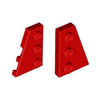磚家 LEGO 樂高 紅色 Wedge Plate 3x2 Right Left 43723 43722 1組 | 蝦皮購物