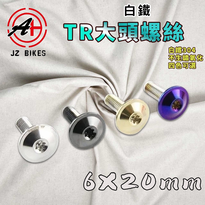 傑能 JZ｜白鐵 6X20 TR大頭螺絲 大頭螺絲 TR螺絲 造型螺絲 飛碟螺絲 白鐵螺絲 大牌螺絲 墊片螺絲 | 蝦皮購物