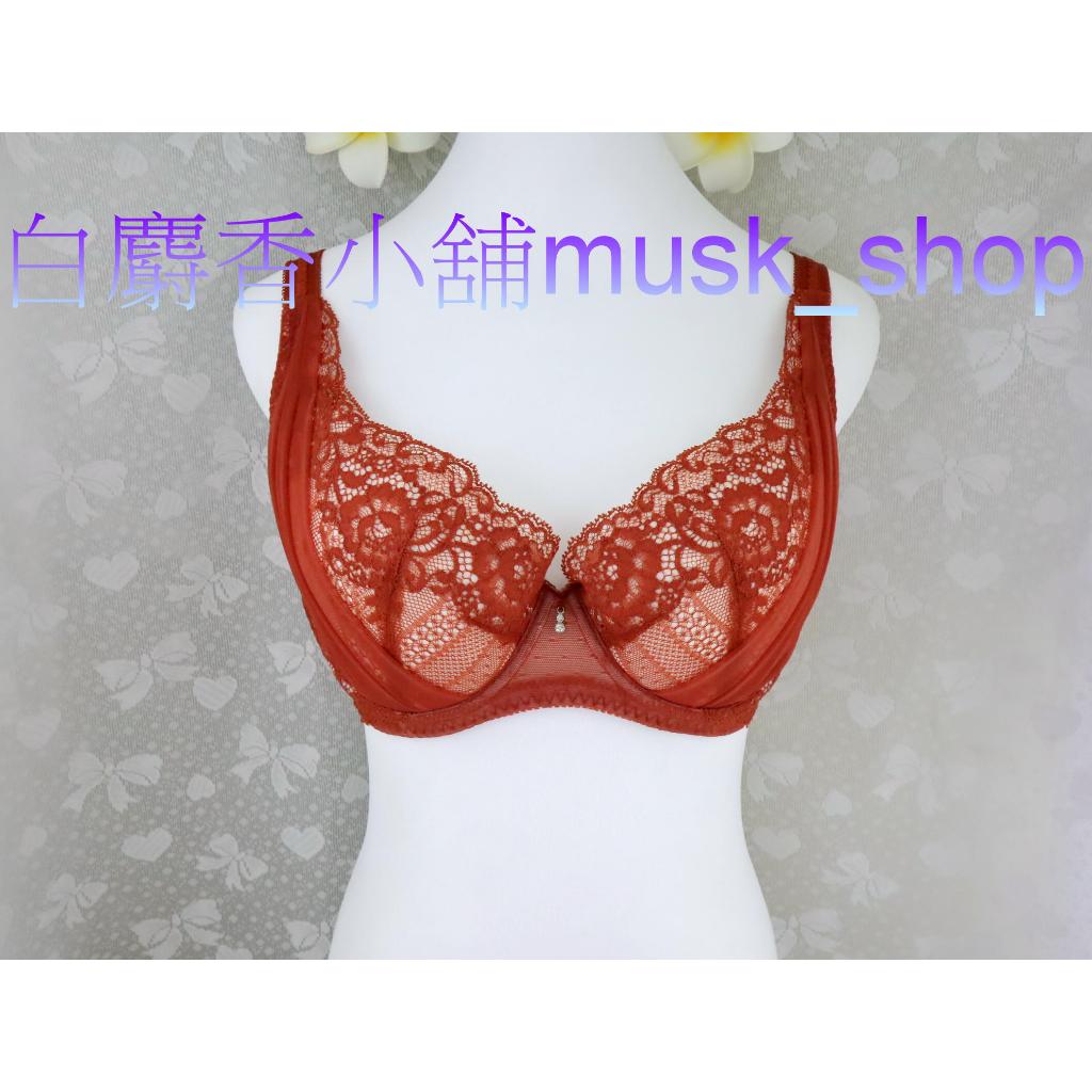 尺寸34D=75D-秋風橘色波希女伶系列蕾絲4P美背集中款-S2050233＊白麝香小舖＊全新Swear思薇爾內衣 | 蝦皮購物