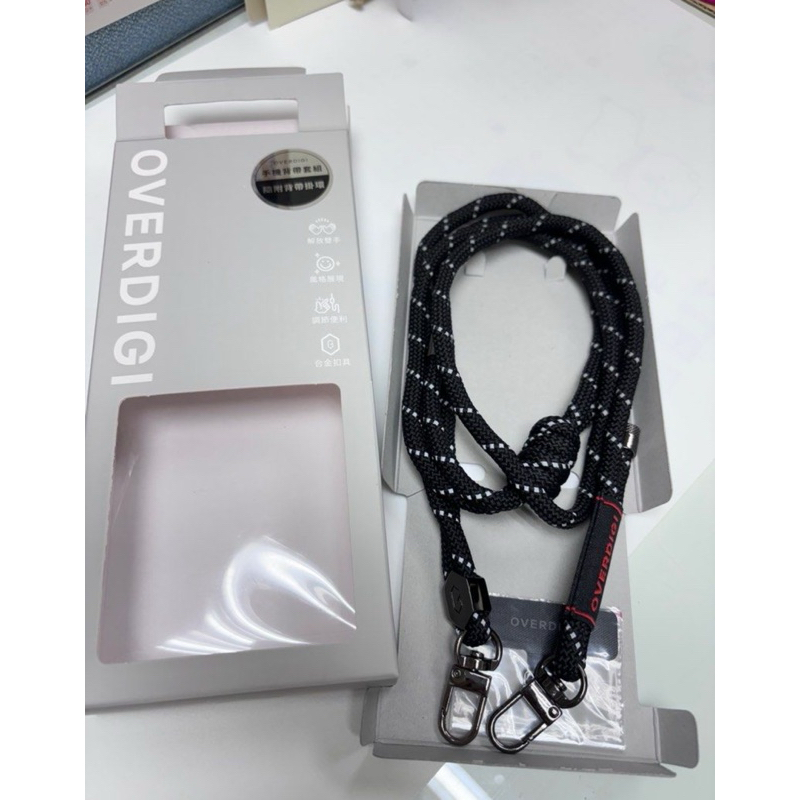 贈星巴克真皮手機袋 雙掛勾 OVERDIGI 6mm 快拆肩背長繩 星空黑 手機掛繩 | 蝦皮購物