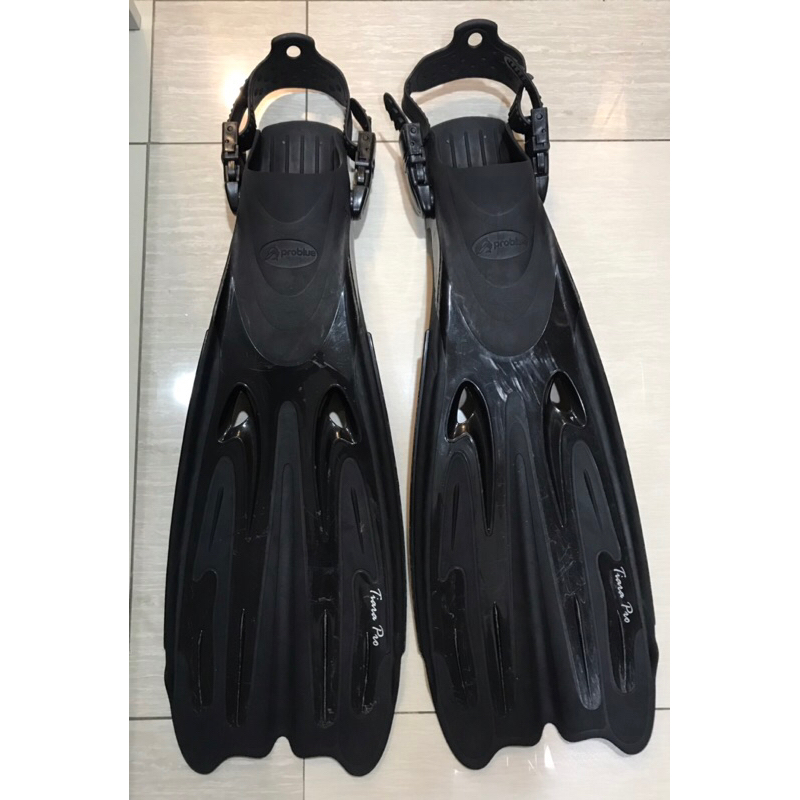 Problue黑色調整式蛙鞋 F-770 / 二手品 | 蝦皮購物