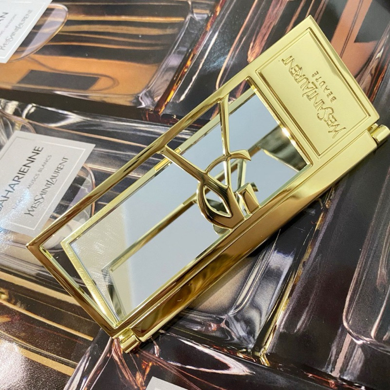 【YSL】聖羅蘭Valentino范倫鐵諾隨身鏡子 小鏡子 鏡子 補妝鏡 美妝鏡 美妝 名片夾造型 經典 美容工具 | 蝦皮購物