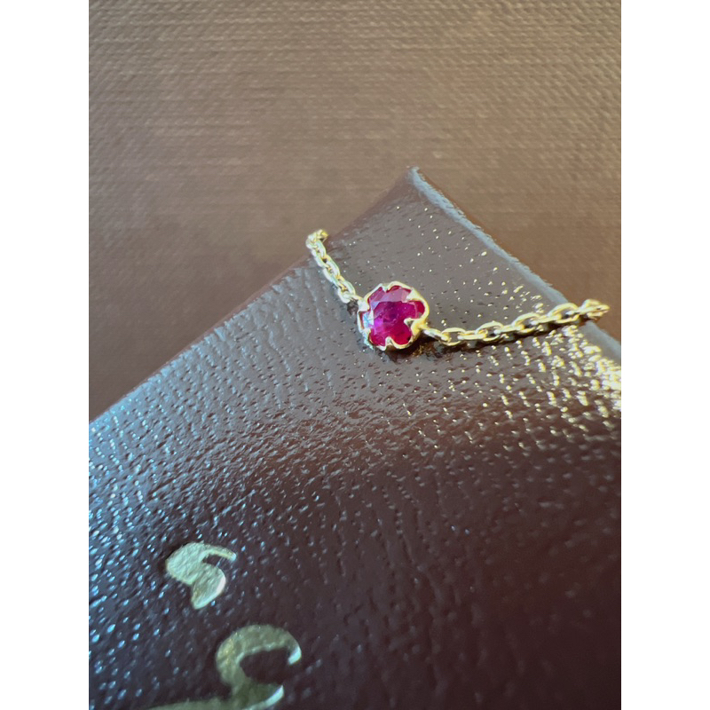 Nojess 10k 紅寶石 鍊戒 尾戒 可調式戒圍 約1-5號 特價 | 蝦皮購物