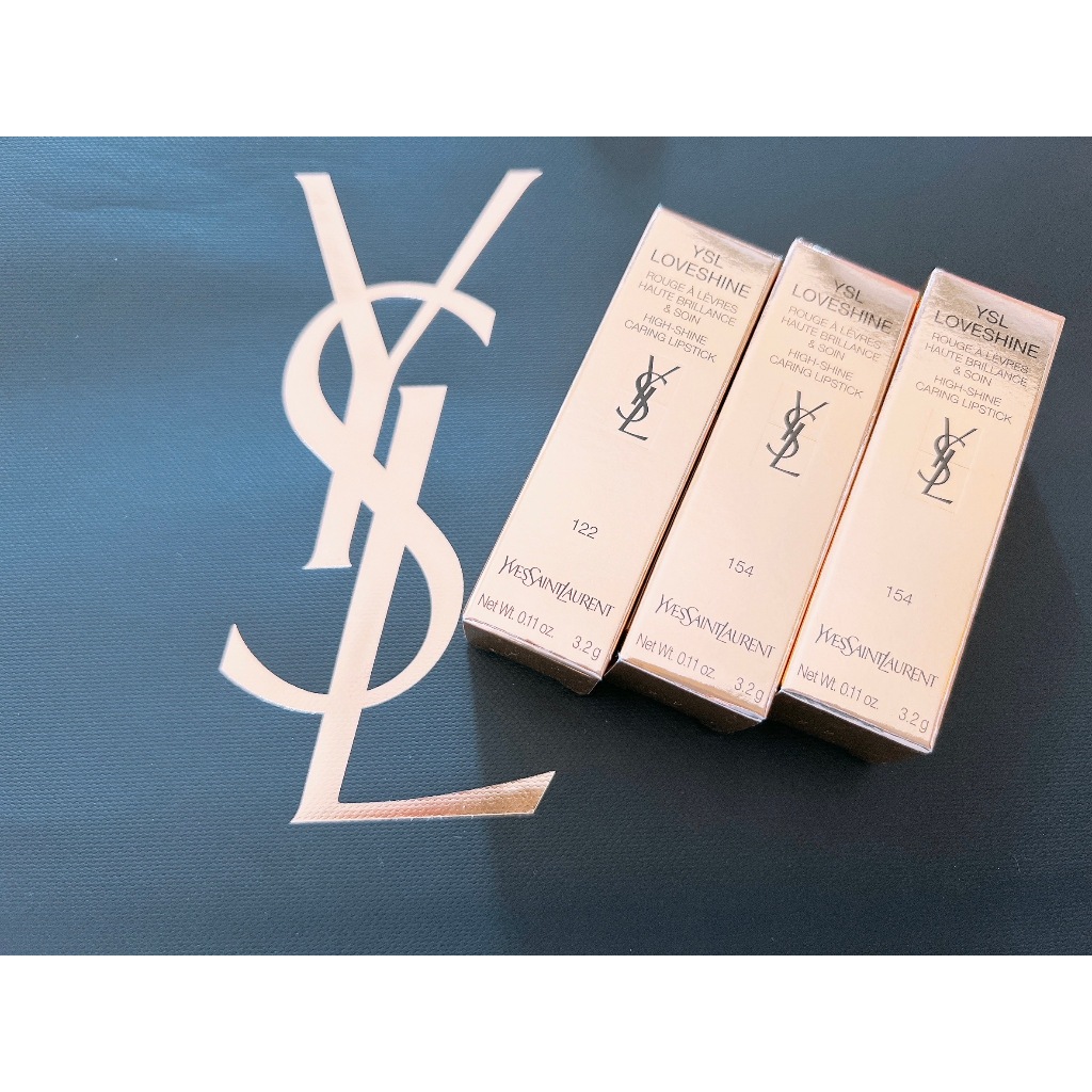 YSL 聖羅蘭 粉銀圓管 情挑誘光水唇膏 122/154/80/3B/5B/7B 潤唇膏 色號之選 專櫃貨 銀粉管 新品 | 蝦皮購物