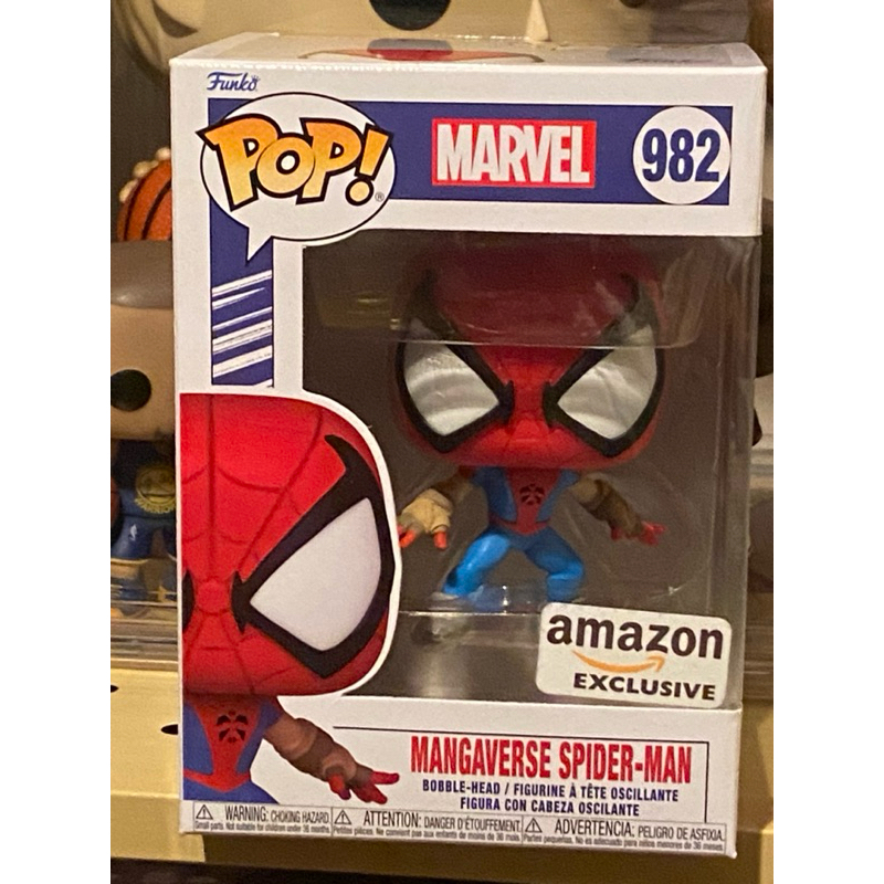 Funko POP 漫威 982 Mangaverse Spider Man amazon限定 雪地蜘蛛人 彼得帕克 | 蝦皮購物