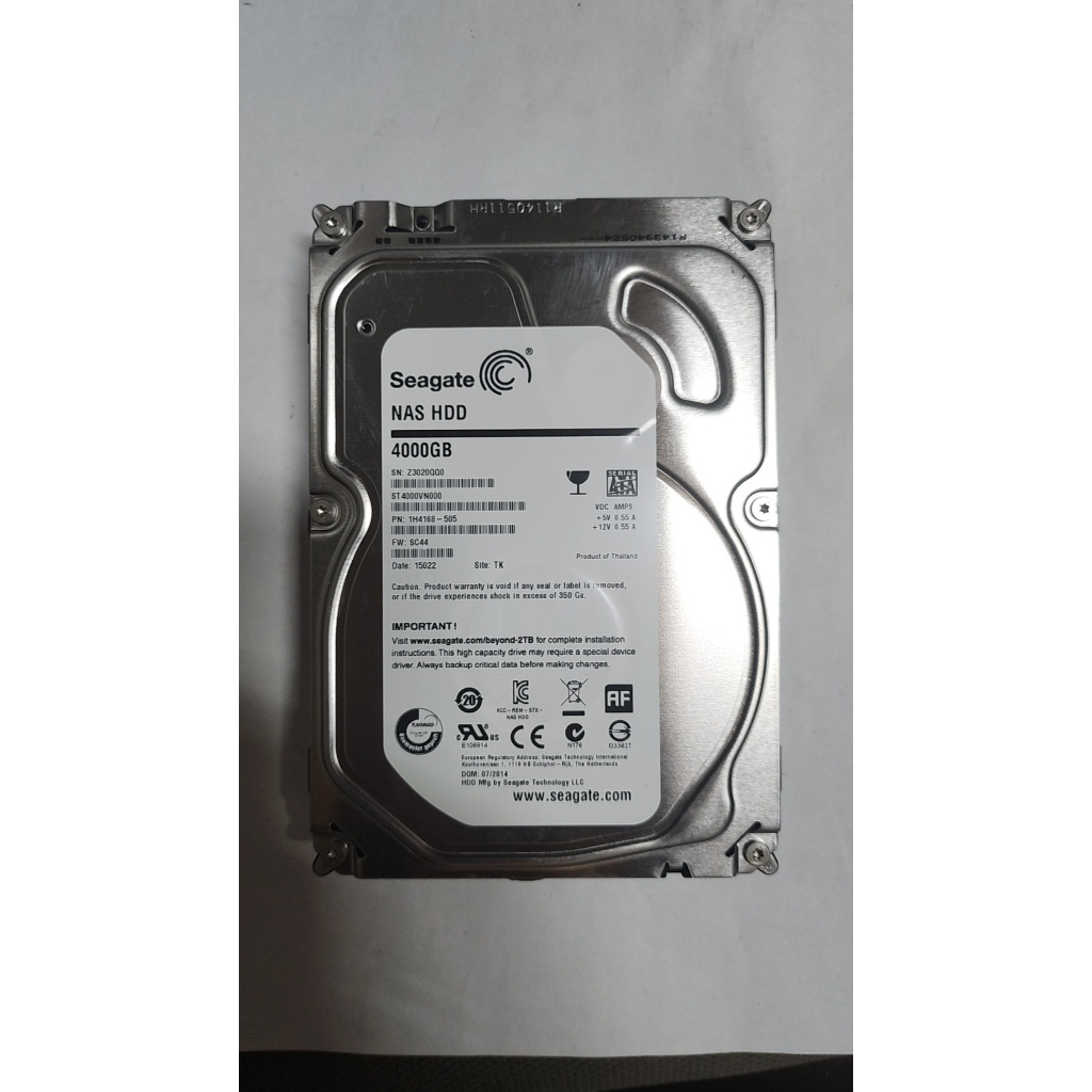 含稅 希捷 3.5吋 SATA 4TB 4T 保1個月 ST4000VN000 05H573 | 蝦皮購物