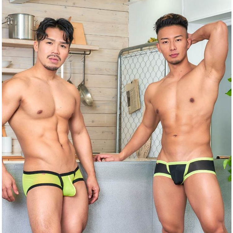 日本 GX3 AIRSKIN BLACK 空氣感超級低腰四角褲 多彩螢光黃極薄透明平角內褲 2入 K1845 | 蝦皮購物