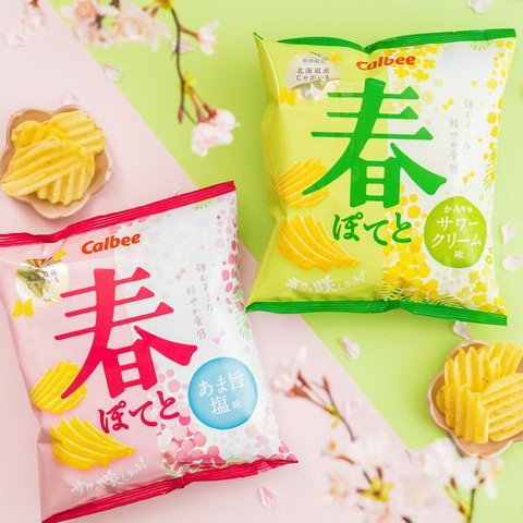 《懂吃懂吃》日本🇯🇵 Calbee 卡樂比 春季限定洋芋片 鹽味 酸奶 61g 洋芋片 薯片 日本洋芋片 日本餅乾 | 蝦皮購物