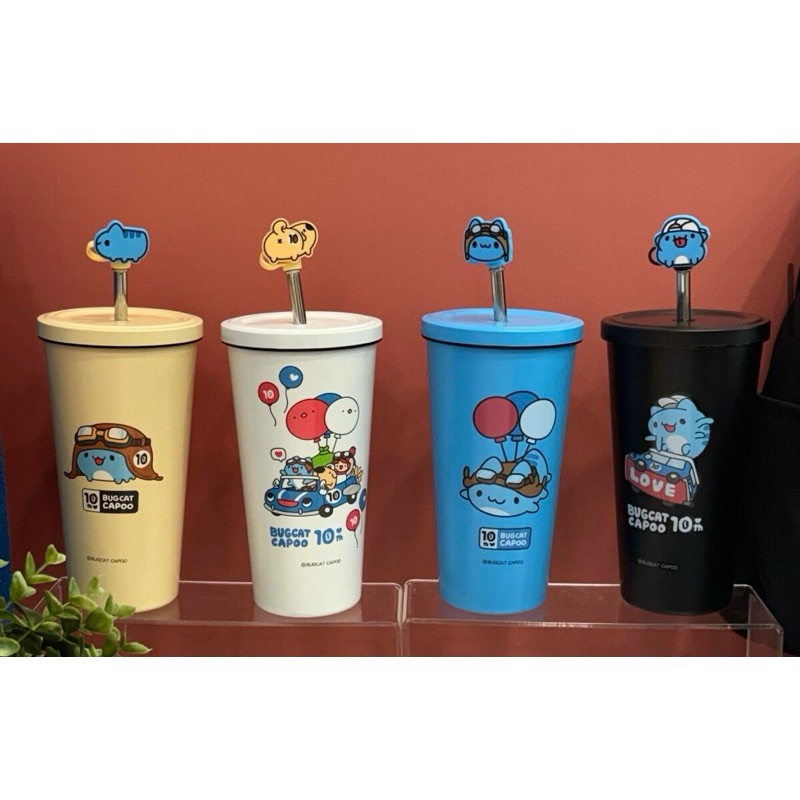 《茶蛋市集》 *現貨* 7-11 貓貓蟲咖波 304不鏽鋼雙層吸管杯 CAPOO 咖波 吸管杯 環保杯 保溫杯 冰霸杯 | 蝦皮購物