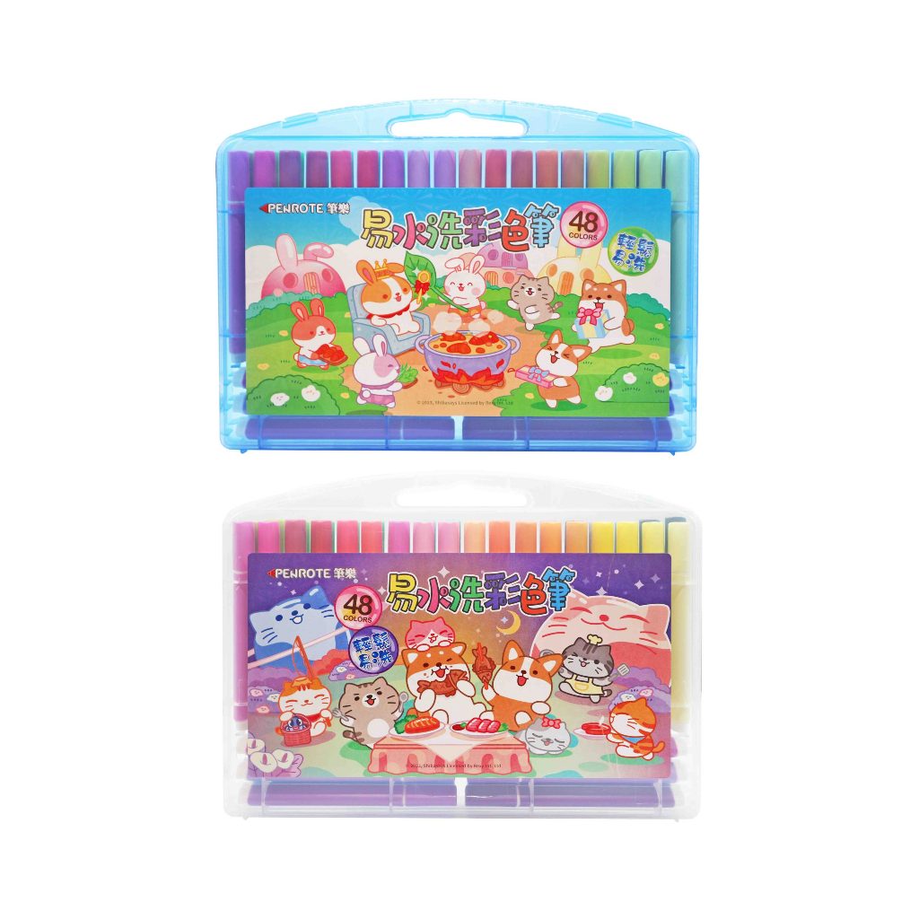 【金兔子事務所】現貨⚡秒發 筆樂PENROTE DPG9096/9072/9058/9034 柴語錄易水洗彩色筆 | 蝦皮購物