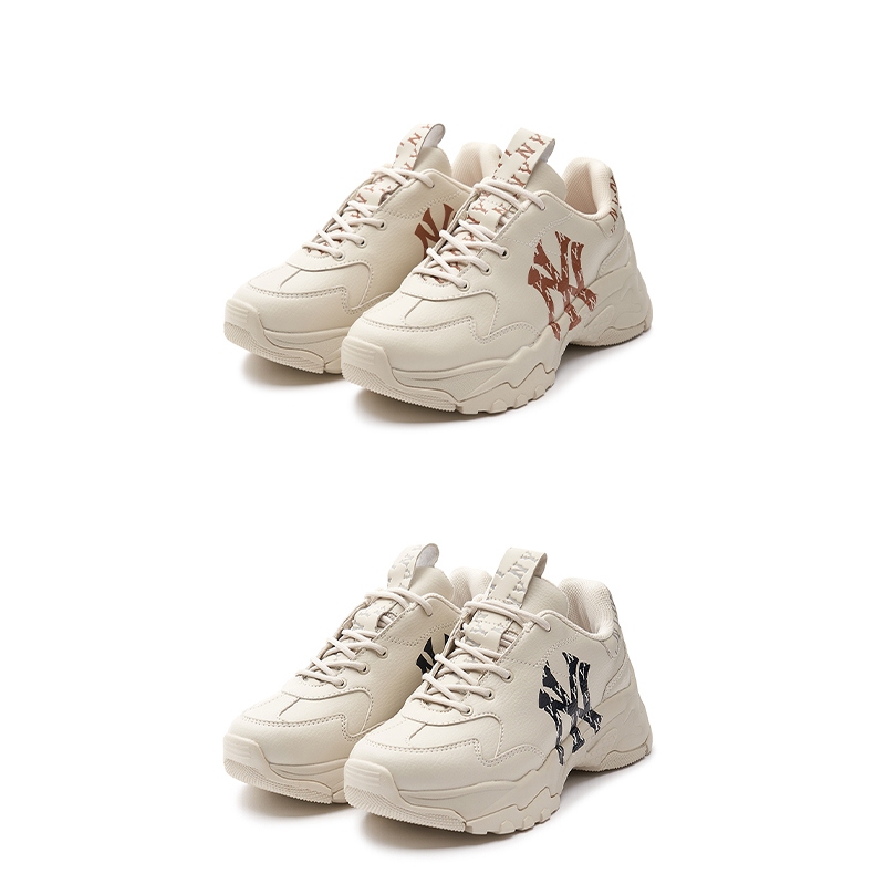 MLB MONOGRAM厚底老爹鞋 增高鞋 Big Ball Chunky系列 紐約洋基隊 (3ASHBMN3N-兩色) | 蝦皮購物