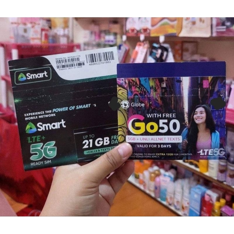 GLOBE and SMART sim. | 蝦皮購物