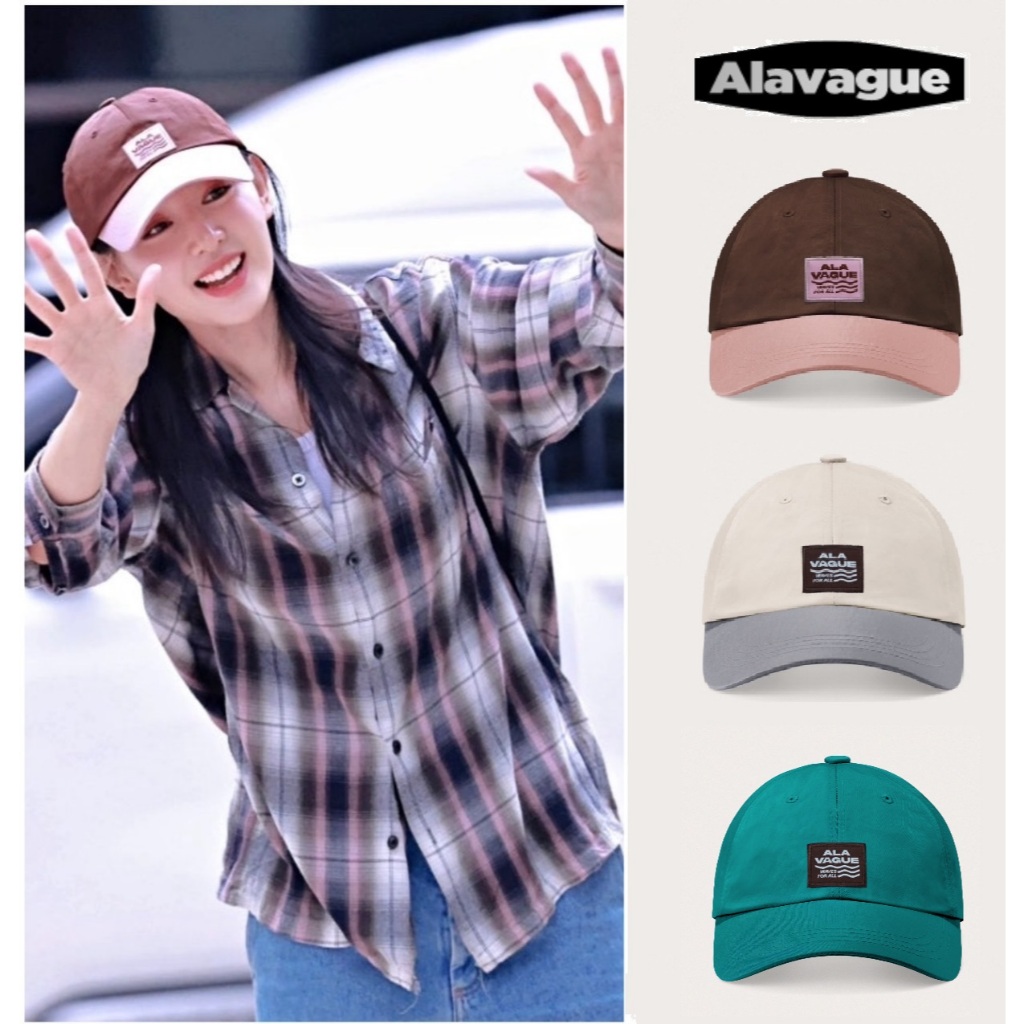 韓國 ALAVAGUE Label Cap 金智媛同款 標籤尼龍棒球帽 | 蝦皮購物