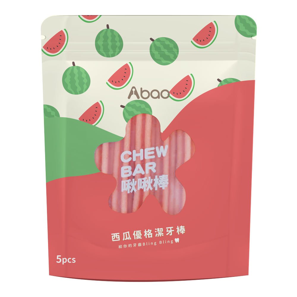 【Abao】水果優格啾啾棒-西瓜啾啾棒(單包5pcs)｜夏日限定｜狗潔牙棒｜潔牙骨｜潔牙保健｜狗狗零食｜寵物零食 | 蝦皮購物