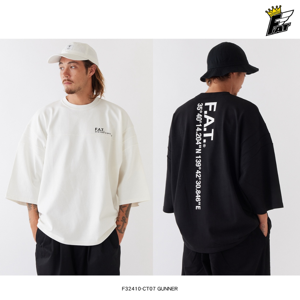 𝙇𝙀𝙎𝙎𝙏𝘼𝙄𝙒𝘼𝙉 FAT TOKYO F32410-CT07 GUNNER 3/4 TEE fatyo 2407 | 蝦皮購物