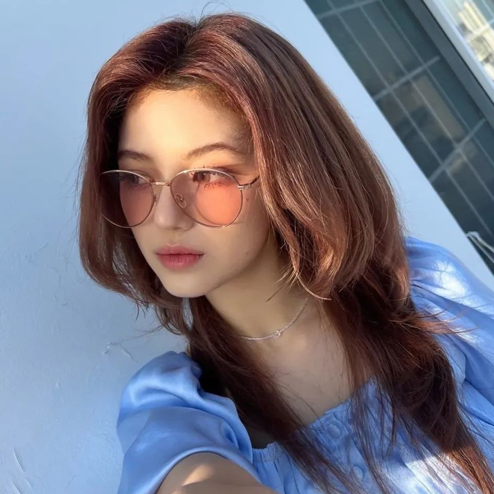 CARIN 太陽眼鏡 LEA 韓國kpop團體 NewJeans同款 飛行款 - 金橘眼鏡 | 蝦皮購物