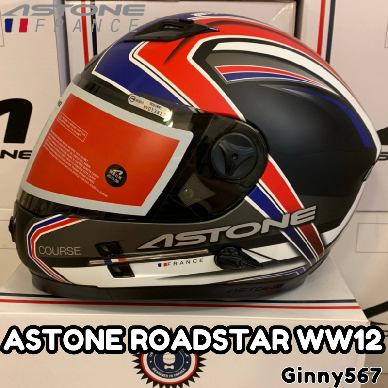 🚚免運🤑蝦皮最低 原廠全新🔥Ginny🔥【ASTONE ROADSTAR WW12】彩繪款 全罩 安全帽 內墨鏡 眼鏡溝 | 蝦皮購物