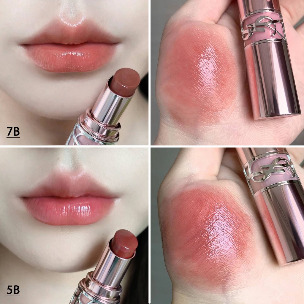 Ms.Zebra【Y.S.L】情挑誘光潤唇膏 粉圓管 3B 44B 5B透感赤茶 7B裸調冰茶/ YSL 聖羅蘭 潤唇膏 | 蝦皮購物