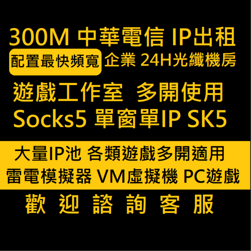 【遠端協助配置】遊戲socks5/SK5/代理IP/單窗口單IP/遊戲工作室使用/遊戲多開/免多撥器/各類遊戲線路 | 蝦皮購物