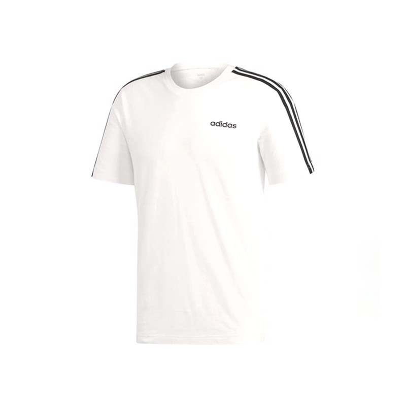 Adidas Essentials 3-Stripes 白黑 三線 短袖 DU0441(泛黃) | 蝦皮購物