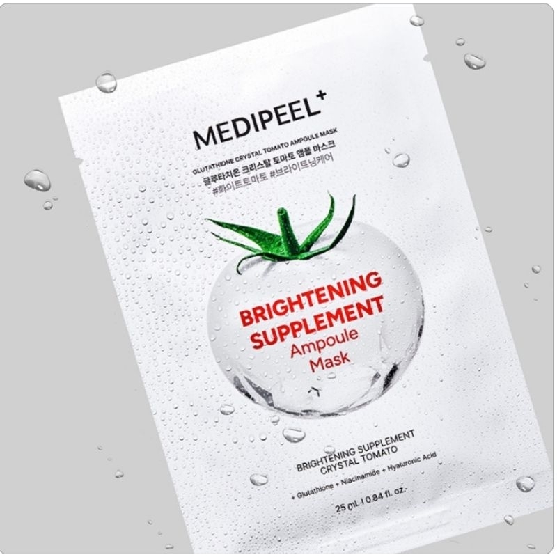 美人瑜～韓國 Medi-Peel美蒂菲水晶蕃茄精華面膜 25ml*10片 | 蝦皮購物