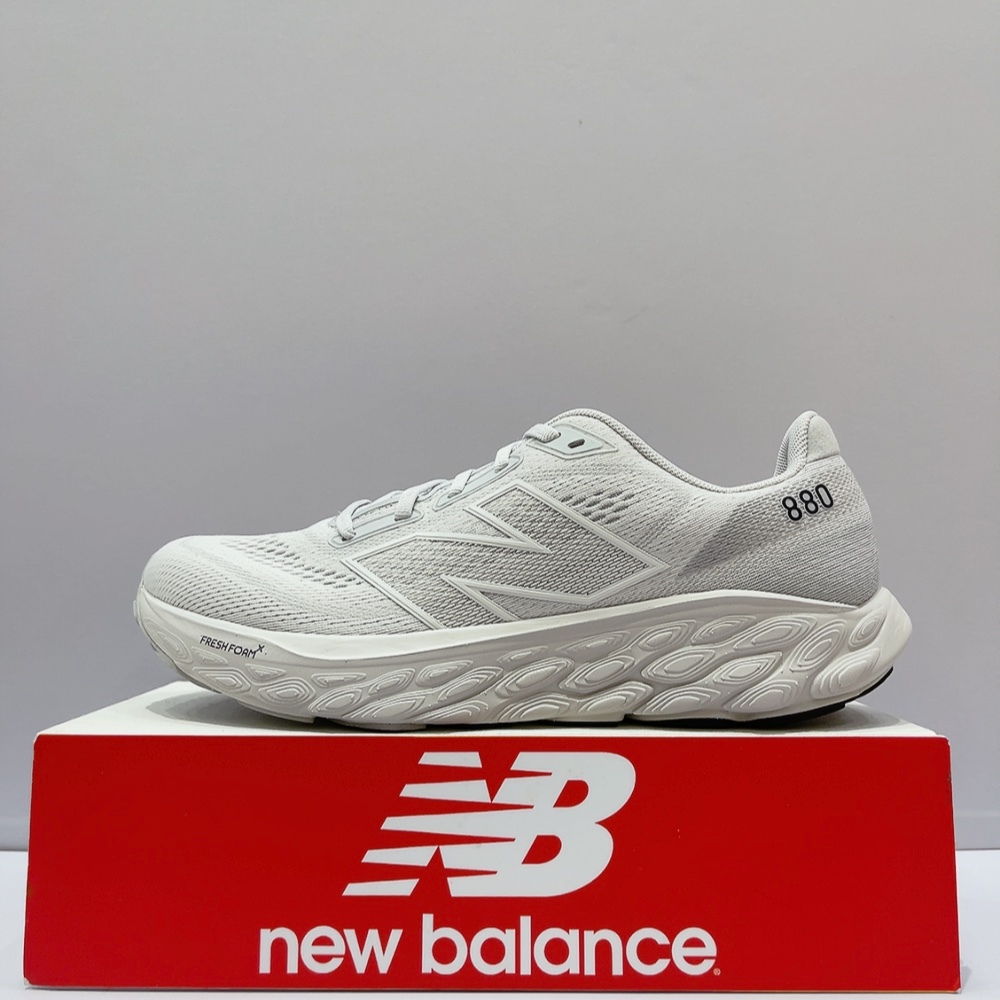 New Balance NB880 2E 寬楦 男 跑步鞋 運動鞋 透氣 緩震 淺灰 M880M14 | 蝦皮購物