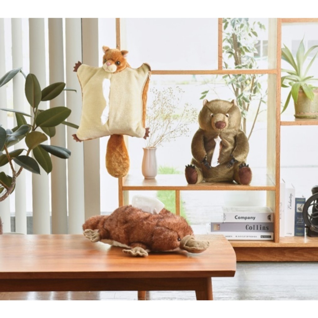 預購 日本 SETO CRAFT 鴨嘴獸 可懸掛立體造型面紙盒 面紙套 袋熊 飛鼠 | 蝦皮購物