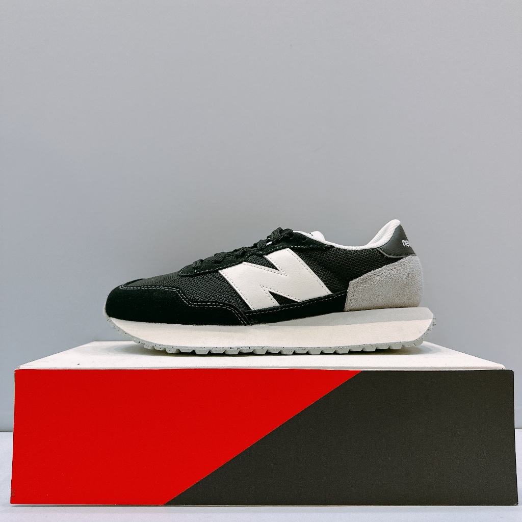 New Balance NB 237 男女款 黑色 D楦 麂皮 復古 運動 休閒鞋 MS237LBK | 蝦皮購物